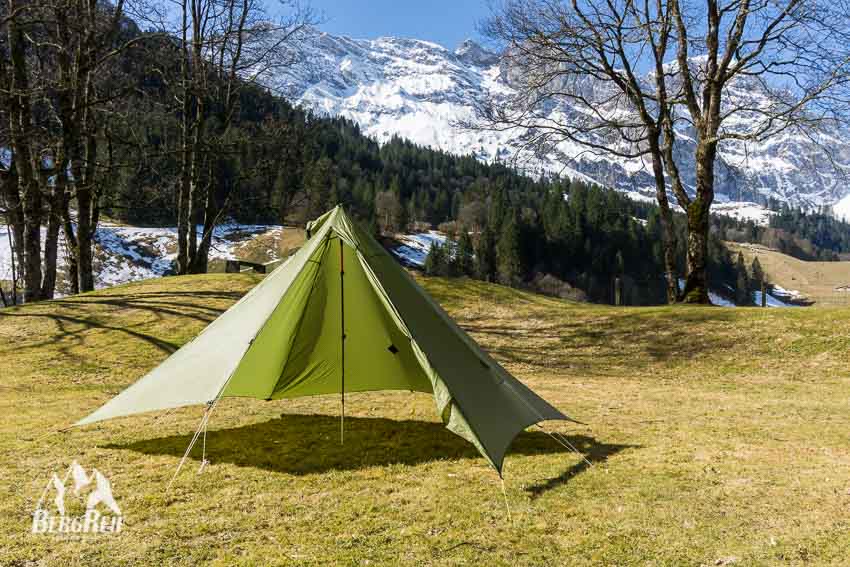 Ein Pyramiden Tarp Zelt nähen - Ultraleicht und windstabil- BergReif